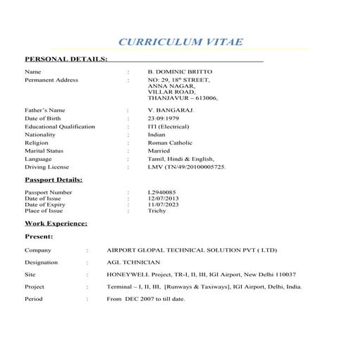 Muhamad Talal - AGL Engineer (Airfield Lighting System) | PDF
