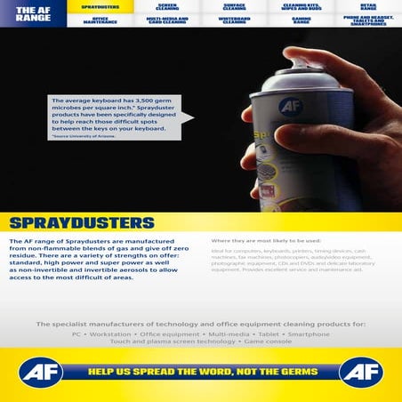 AF International Catalogue Product Sheets | PDF