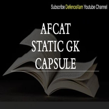 AFCAT STATIC Genral knowledge important CAPSULE.pdf