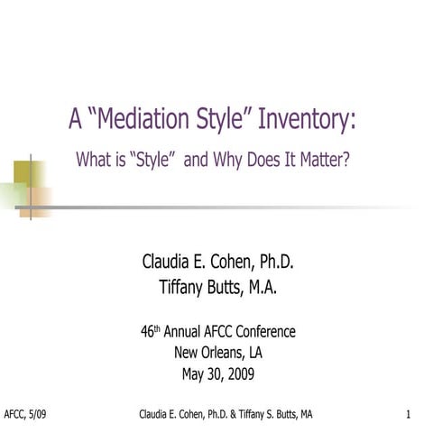 AFCC Workshop Presentation | PPT