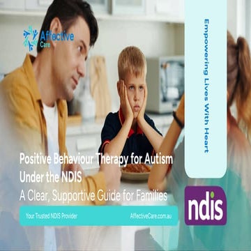 Positive Behaviour Therapy for Autism Under the NDIS: A Clear ...