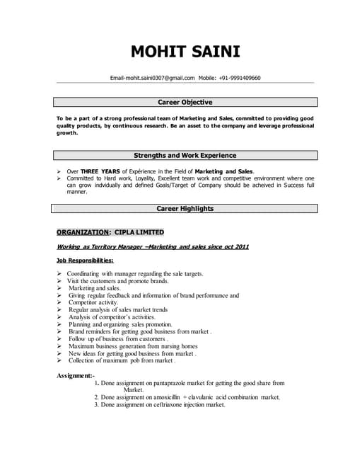 Mohit Resume Pdf
