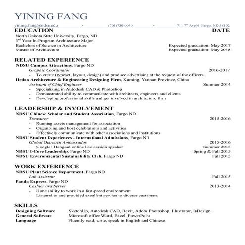 Thai Tran Resume | DOC