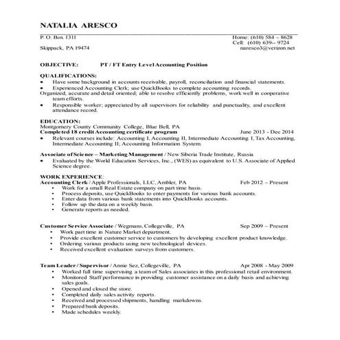 Natalys resume 2 | PDF