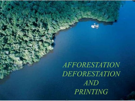 deforestation and afforestation | PPT