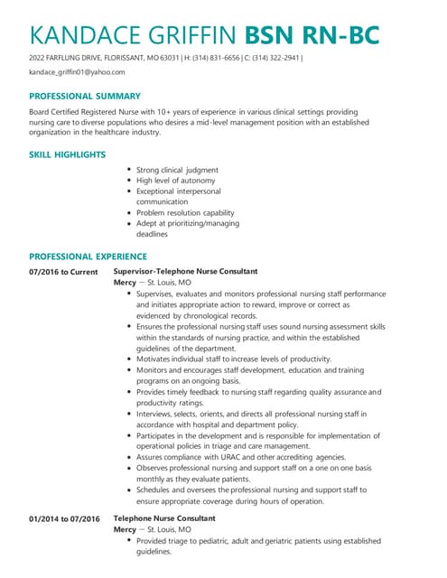 AvisJoleenBrooksresume | DOCX | Healthcare Industry | Industries
