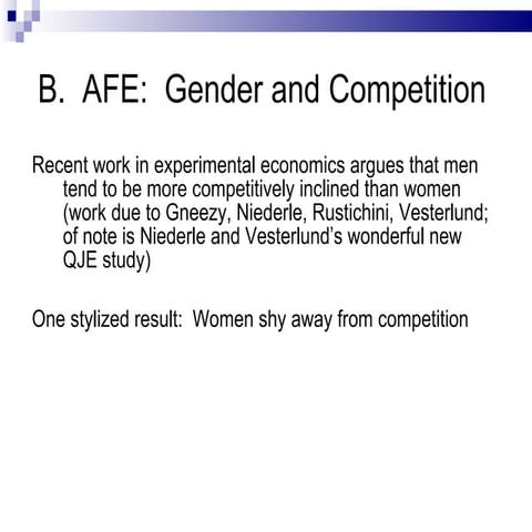 Afe And Nfe Nber Final | PPT