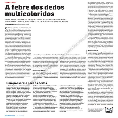 A febre dos dedos multicoloridos | PDF