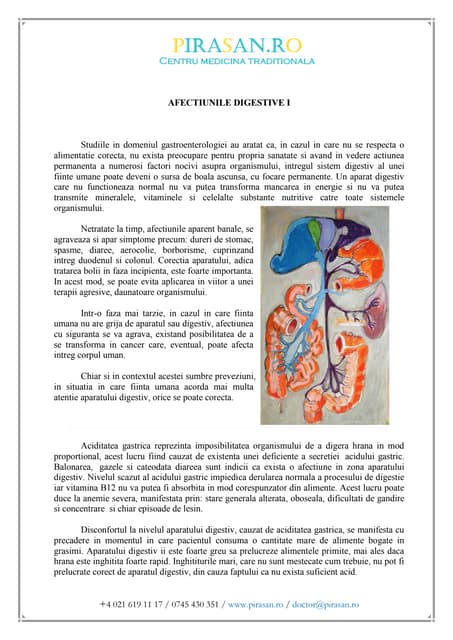 Bolile digestive la om, prezentare cl.11