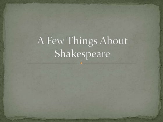 William shakespeare | PDF