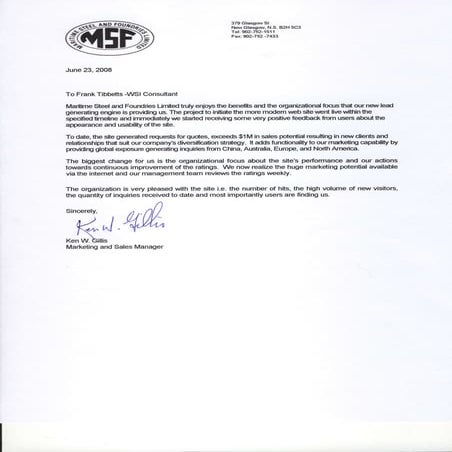 Testimonial letter | PDF | Business | Business and Finance