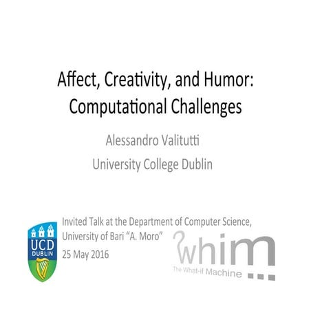 Affect creativity-humor | PPT