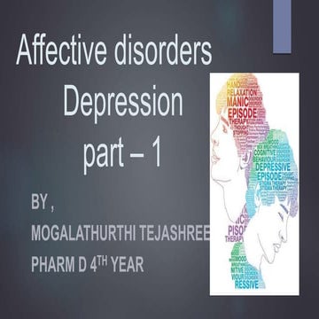 Affective disorders part 1 | PPTX