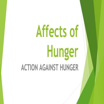 Affects of hunger | PPT