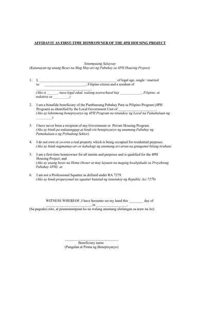 Affidavit for replevin | DOC