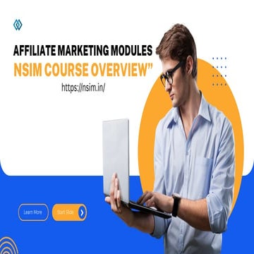 Affiliate Marketing Course in Delhi |NSIM| | PDF