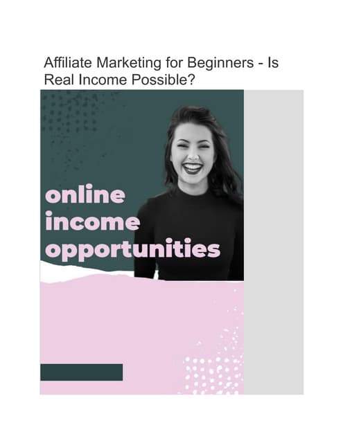 Affiliate marketing through native ads. | PPT