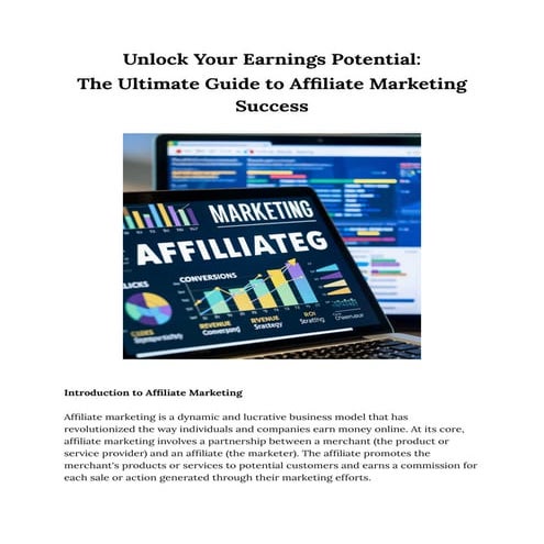 Affiliate Marketing 101: Turning Clicks into Commission | PDF