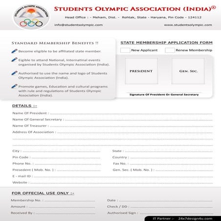 Affiliation form | PDF