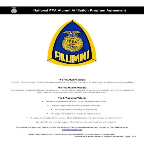 Affiliation program agreement | PDF
