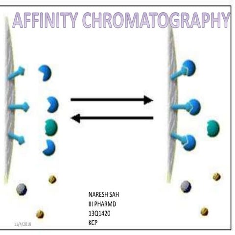Affinity Chromatography. principle, instrumentation | PPTX