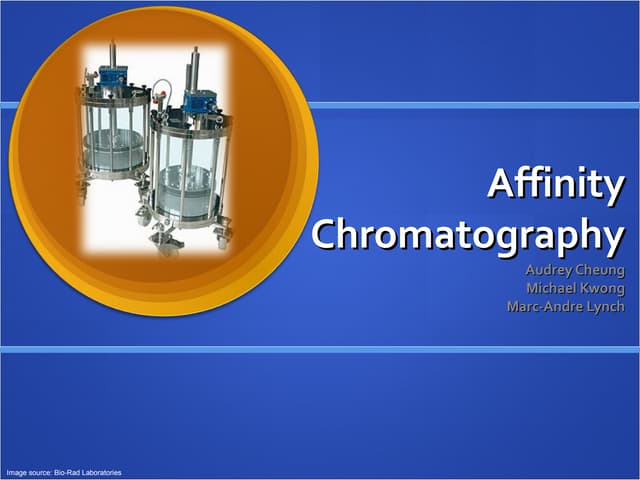 Affinity chromatography ppt | PPTX