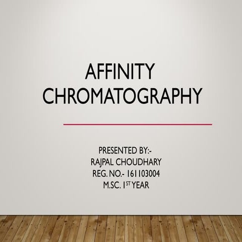 Affinity chromatography | PPT