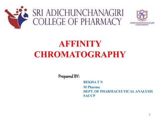 Affinity chromatography ppt | PPT