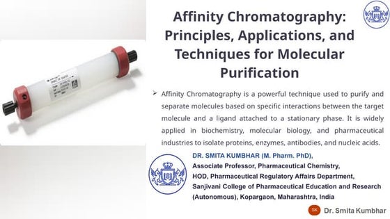 AFFINITY CHROMATOGRAPHY | PPT