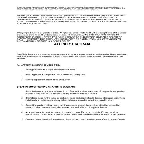 Affinity diagram | PDF