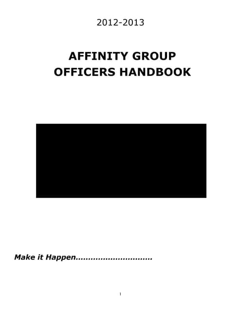 To Affinity (Groups) And Beyond! | PPT