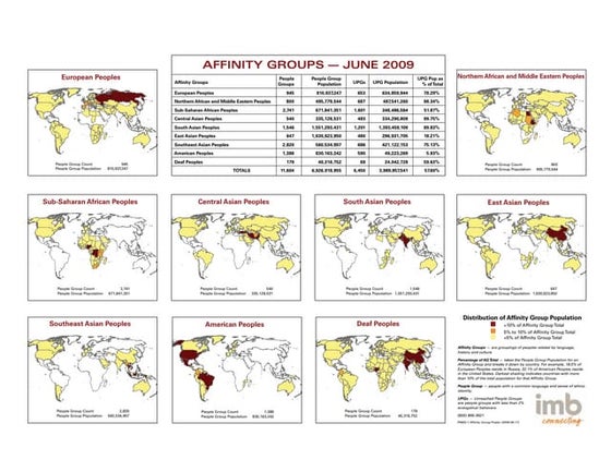 Affinity groups Around the World map poster | PDF
