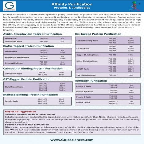 Affinity purification chromatography | PDF