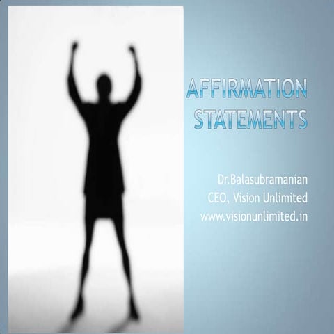 Affirmation statements | PPTX