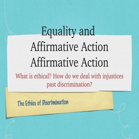 Affirmative action 1 | PPT