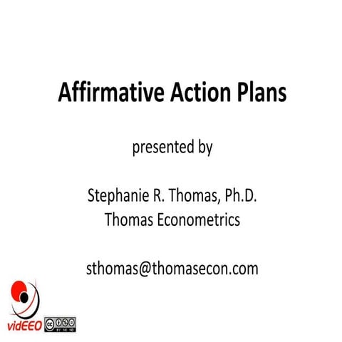 Affirmative action plans | PPTX