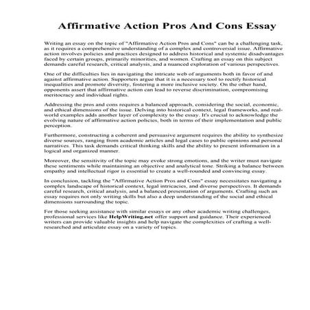 Affirmative Action Pros And Cons Essay.pdf