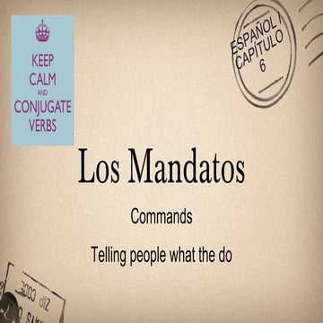 Affirmative Commands Ppt