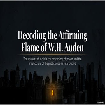 New Critical analysis of W.H. Auden’s poem, "Epitaph on a Tyrant ...