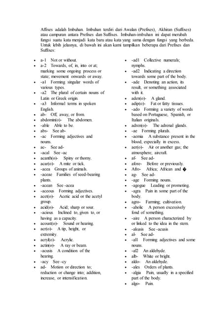 Bahasa melayu tatabahasa (imbuhan) | PPT