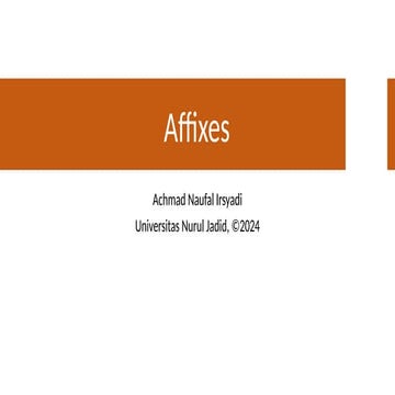 Presentationfile_Affixes in English Word | PPT