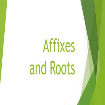 Semi-Detailed Lesson plan in Affixes | DOCX