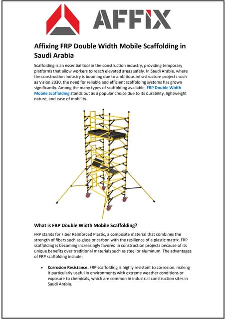 Cuplock System Scaffolding in Saudi Arabia and An Essential Solution ...