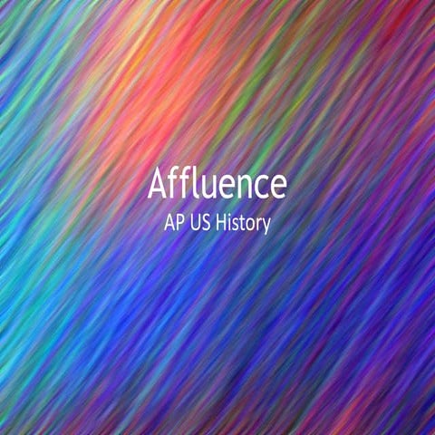 Affluence | PPT