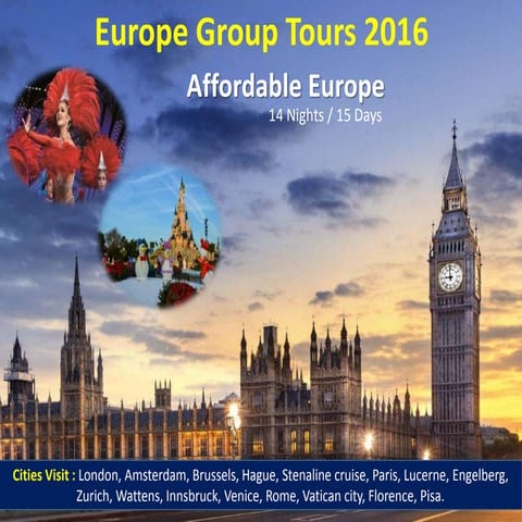 Europe Group Tours, Europe tour operator at Europe group tours