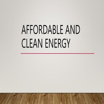 sustainable development goals no. 7 (sdg 7) clean and affordable energy ...