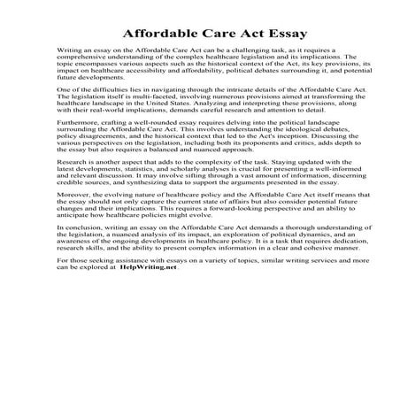 Affordable Care Act Essay.pdf