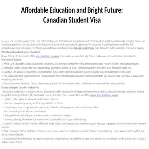 Canada Student Visa Process and processing time.pptx