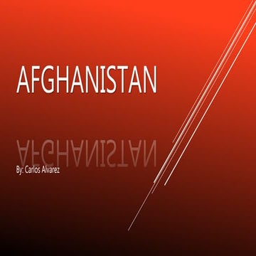 PPT presentation of afghanistan | PPTX