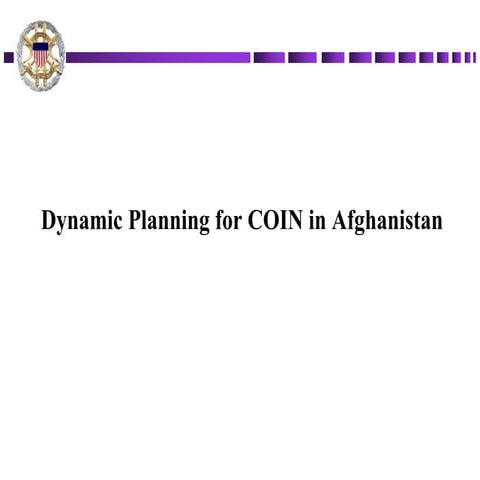Afghanistan dynamic planning | PDF